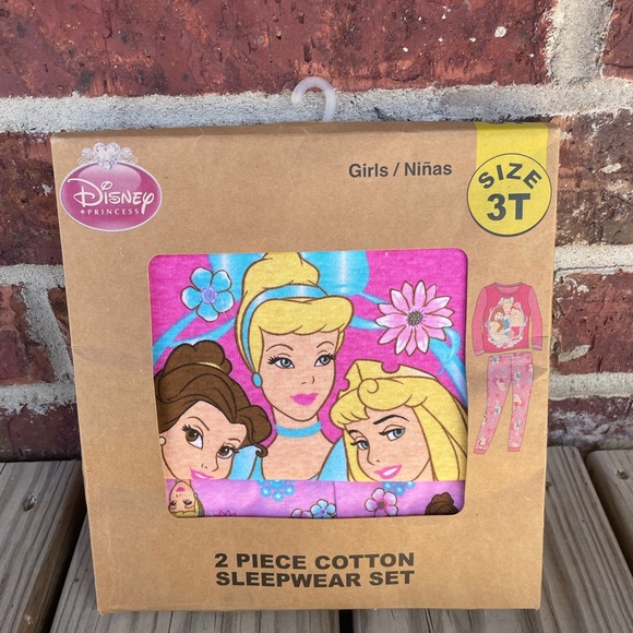 Disney | Pajamas | New In Package Girls Disney Princess 2 Piece Cotton ...